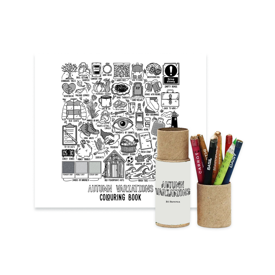 Ed Sheeran - Autumn Variations Colouring Set – Warner Music Ireland